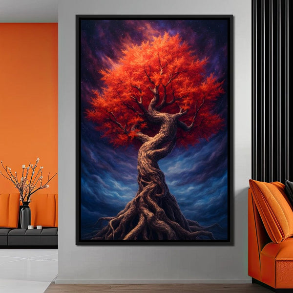 Fiery Crown of the Ancient Tree | NicheCanvas