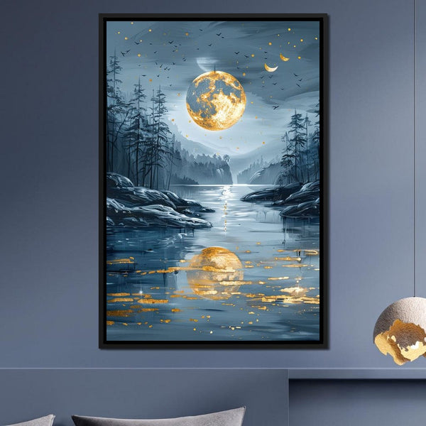 Luminous Nocturne Reflections | NicheCanvas