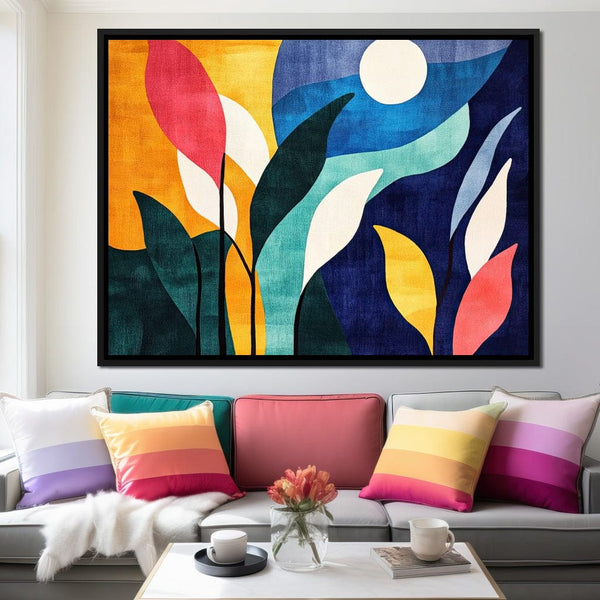 Radiant Flora Abstraction | NicheCanvas