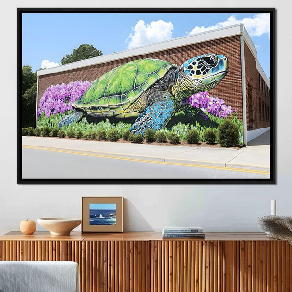 Street Art - Sea Turtle | NicheCanvas