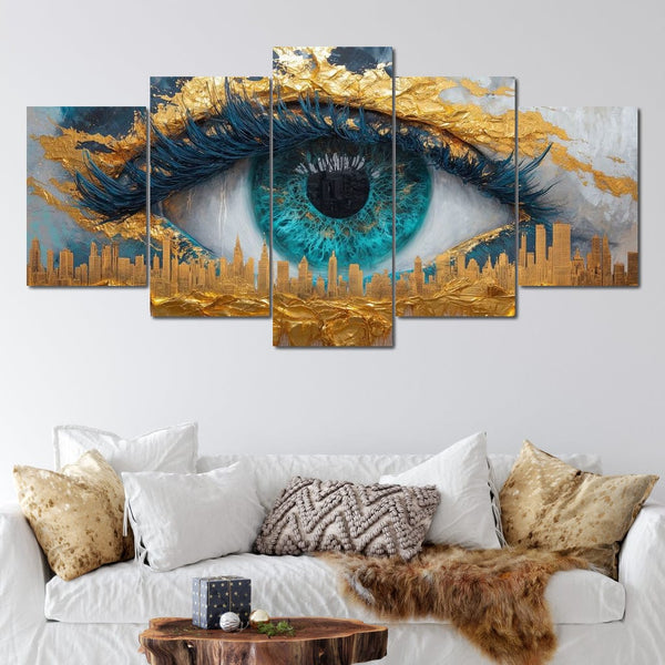 Celestial Vision Cityscape - Tanni Cylon | NicheCanvas
