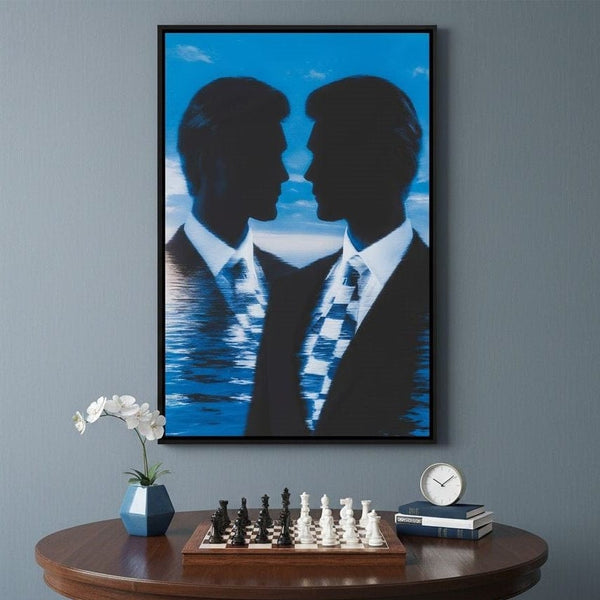 Oceanic Duality Reflections | NicheCanvas