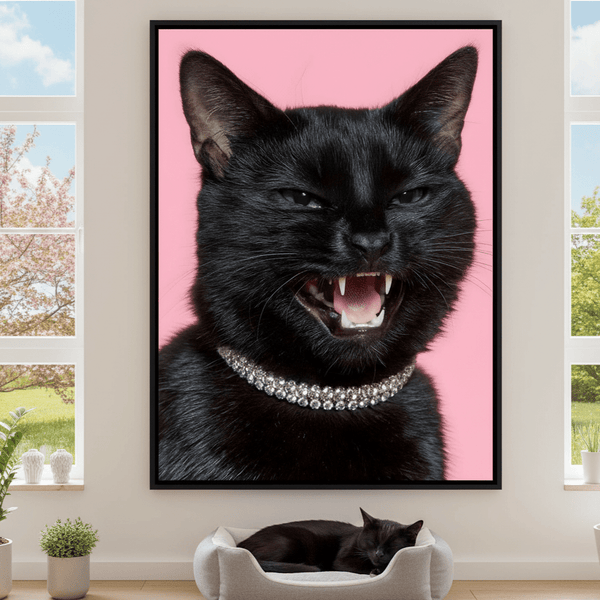 Fierce Feline Elegance Glam | NicheCanvas