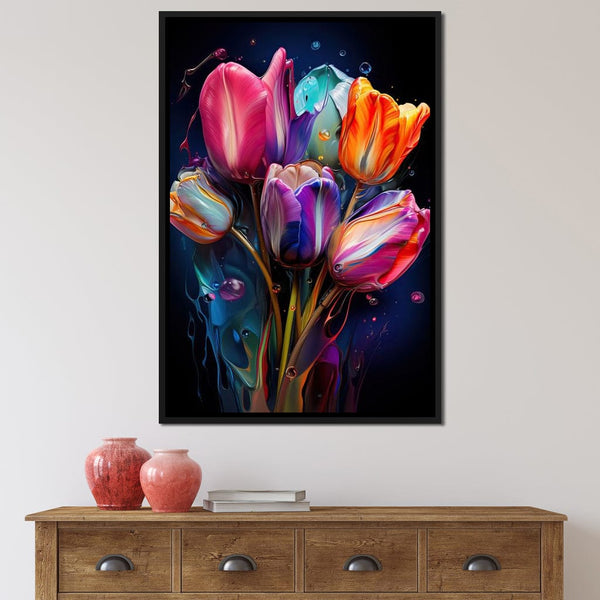 Luminous Tulip Dreamscape | NicheCanvas