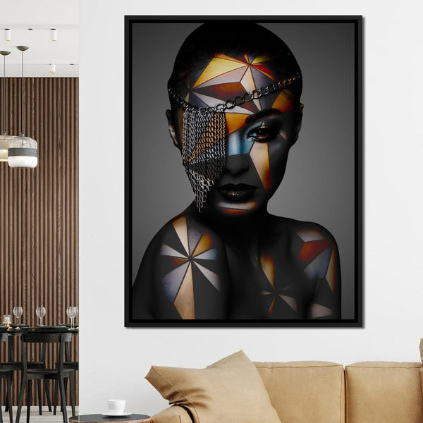 Geometric Face Paint - Johanjjf | NicheCanvas