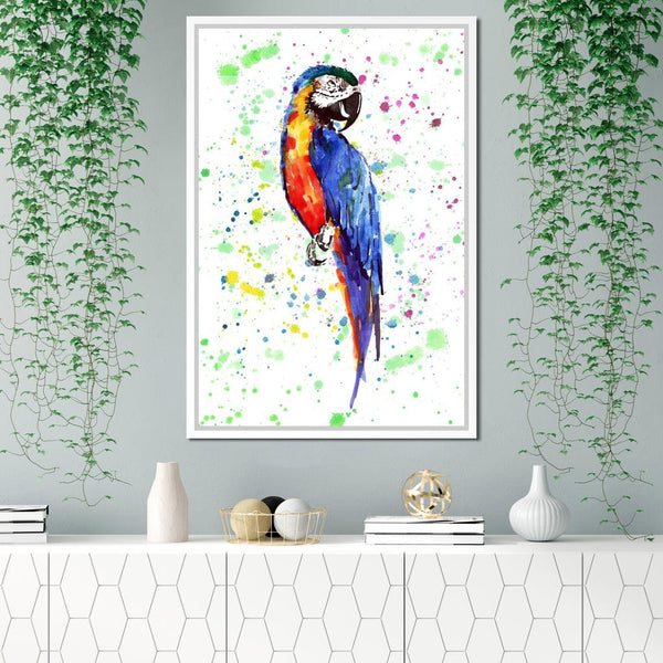 Spray Parrot | NicheCanvas